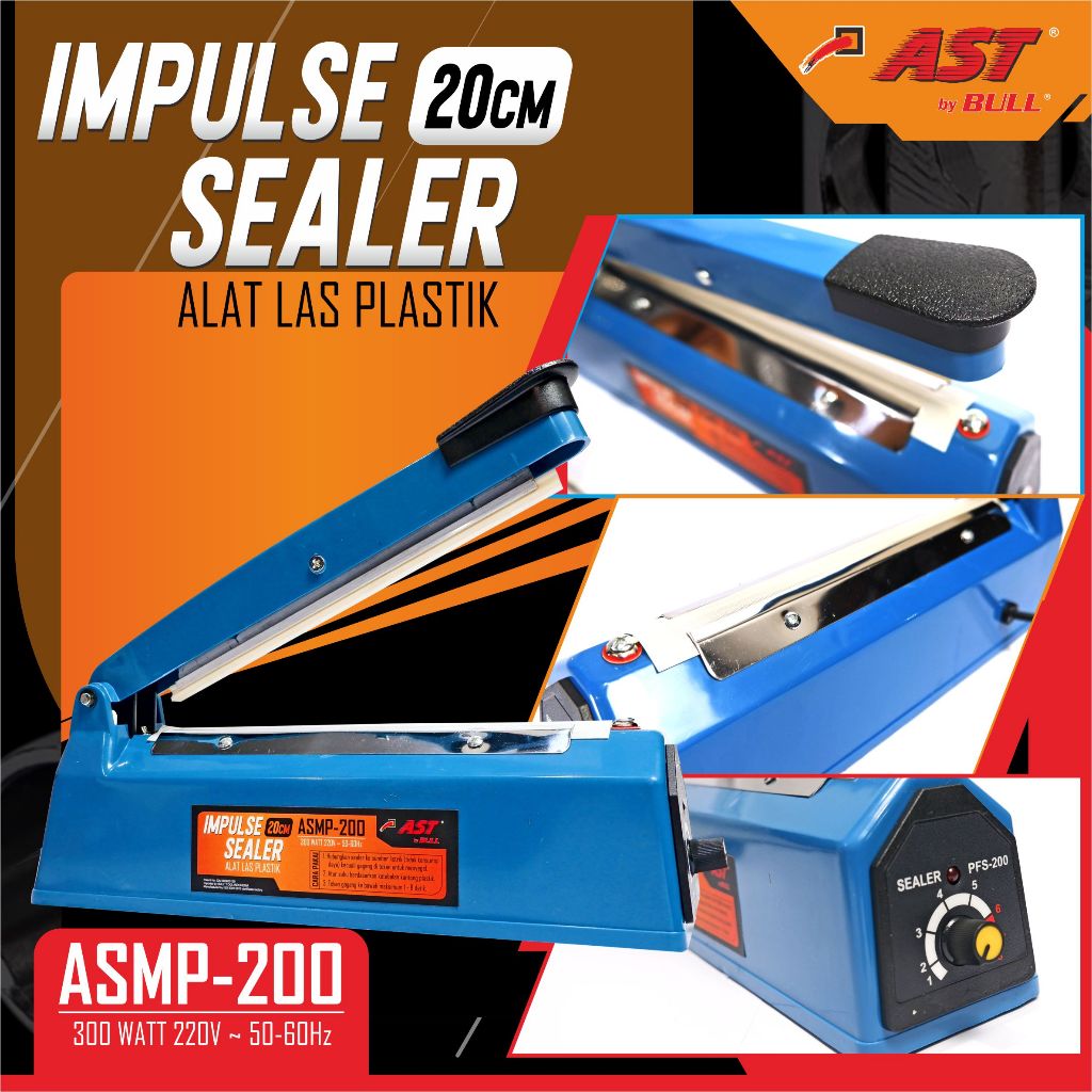 Jual AST ASMP-200 dan ASMP-300 Impulse Sealer Mesin las plastic 20cm ...