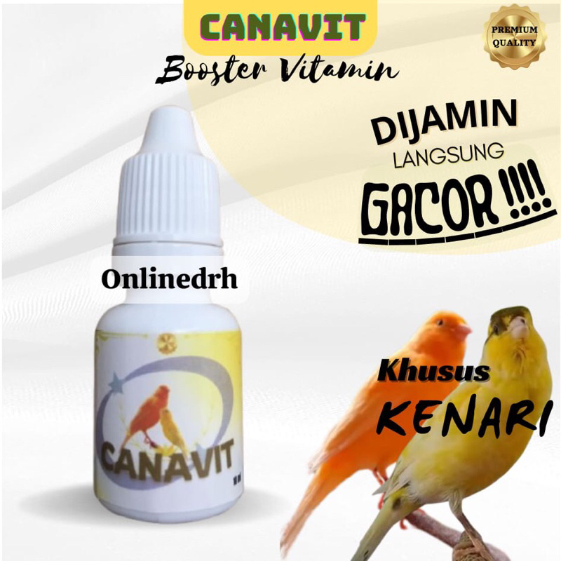 Jual Vitamin Burung Kenari CANAVIT Suplemen Penggacor Burung Kicau ...