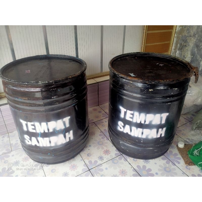 Jual Tempat sampah besi 50 liter, tong sampah 50 liter, tempat sampah ...