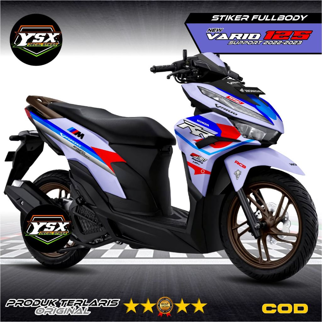 Jual Decal Vario New 125 2022-2023 Stiker fullbody Desain Custom racing Baru | Shopee Indonesia