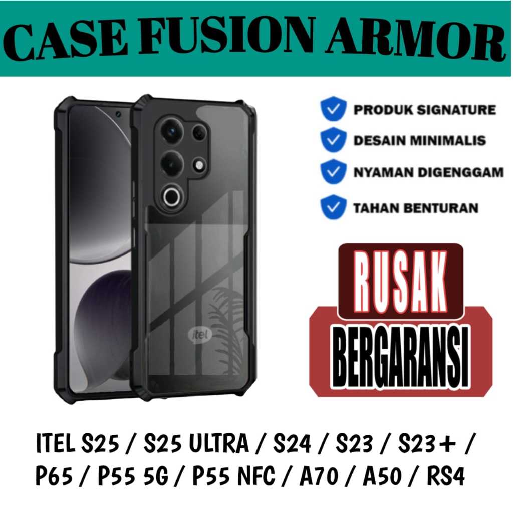 Jual CASE CASING SPIGEN FUSION ARMOR HP FOR ITEL S25 / S25 ULTRA / S24 / S23 / S23+ / P65 / P55 ...