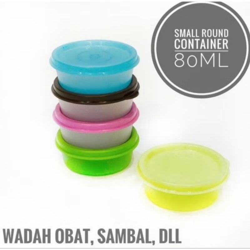 Jual Promo Tupperware Small Round 80ml container 1Pc ECER SATUAN toples ...
