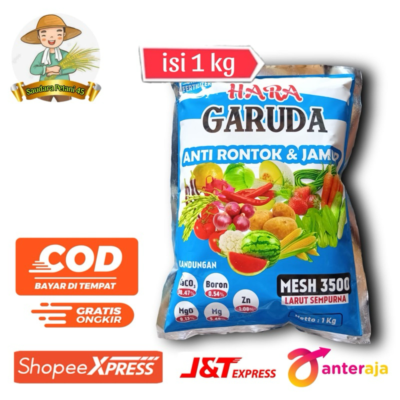 Jual Pupuk Tanaman HARA GARUDA, Anti Rontok dan Jamur 1 Kg | Shopee ...