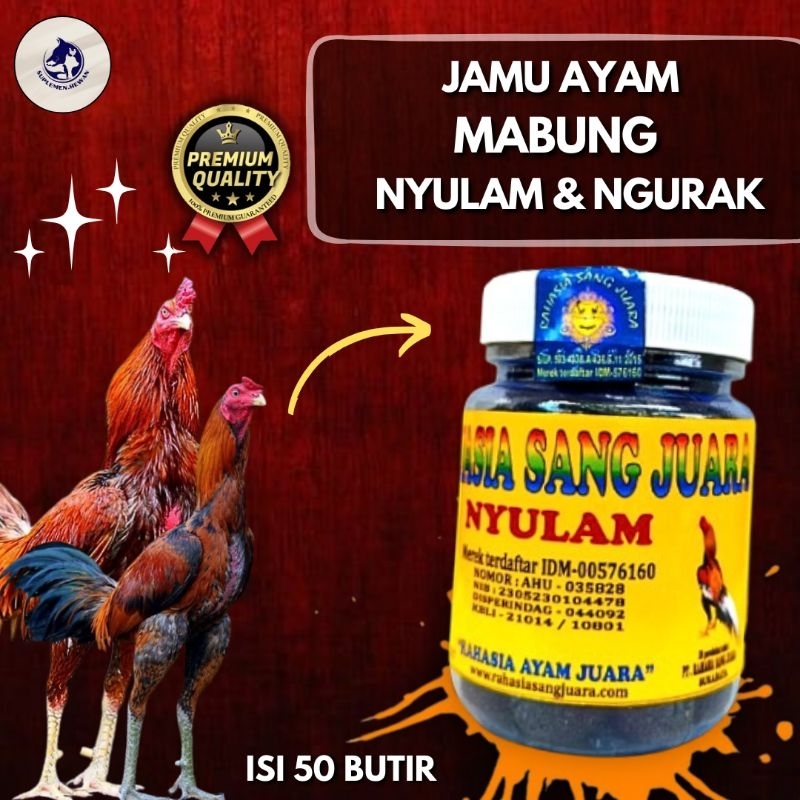 Jual Obat Ayam Mabung Nyulam & Ngurak Isi 50 Butir - Jamu Herbal ...