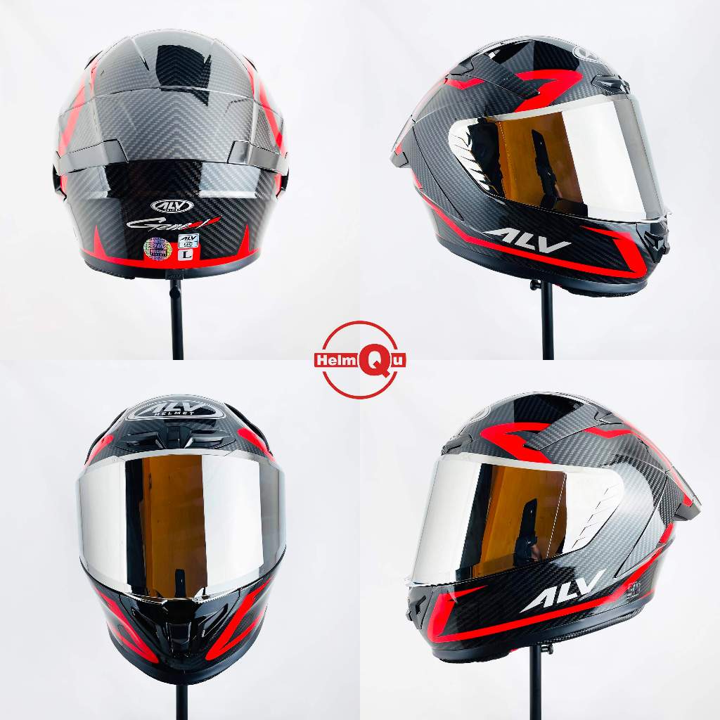 Jual HELM ALV GENESIS CARBONITE SERIES | HELM FULLFACE STANDAR SNI 100% ...