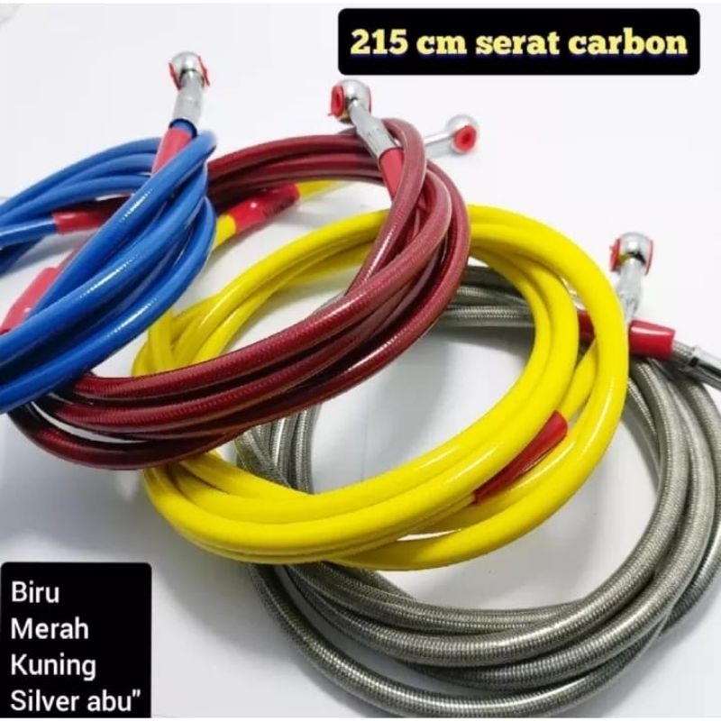 Jual PROMO Selang Rem Variasi Depan Belakang 60 Cm 90 Cm 130 Cm 215 Cm ...