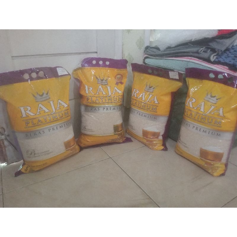 Jual beras raja platinum 5 KG | Shopee Indonesia