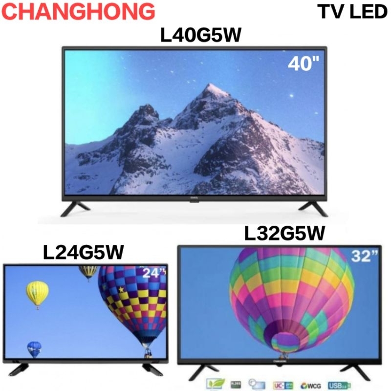 Jual TV LED Changhong Digital 24 Inchi, 32 Inchi Dan 40 Inchi L24G5W/L32G5W/L40G5W | Shopee ...