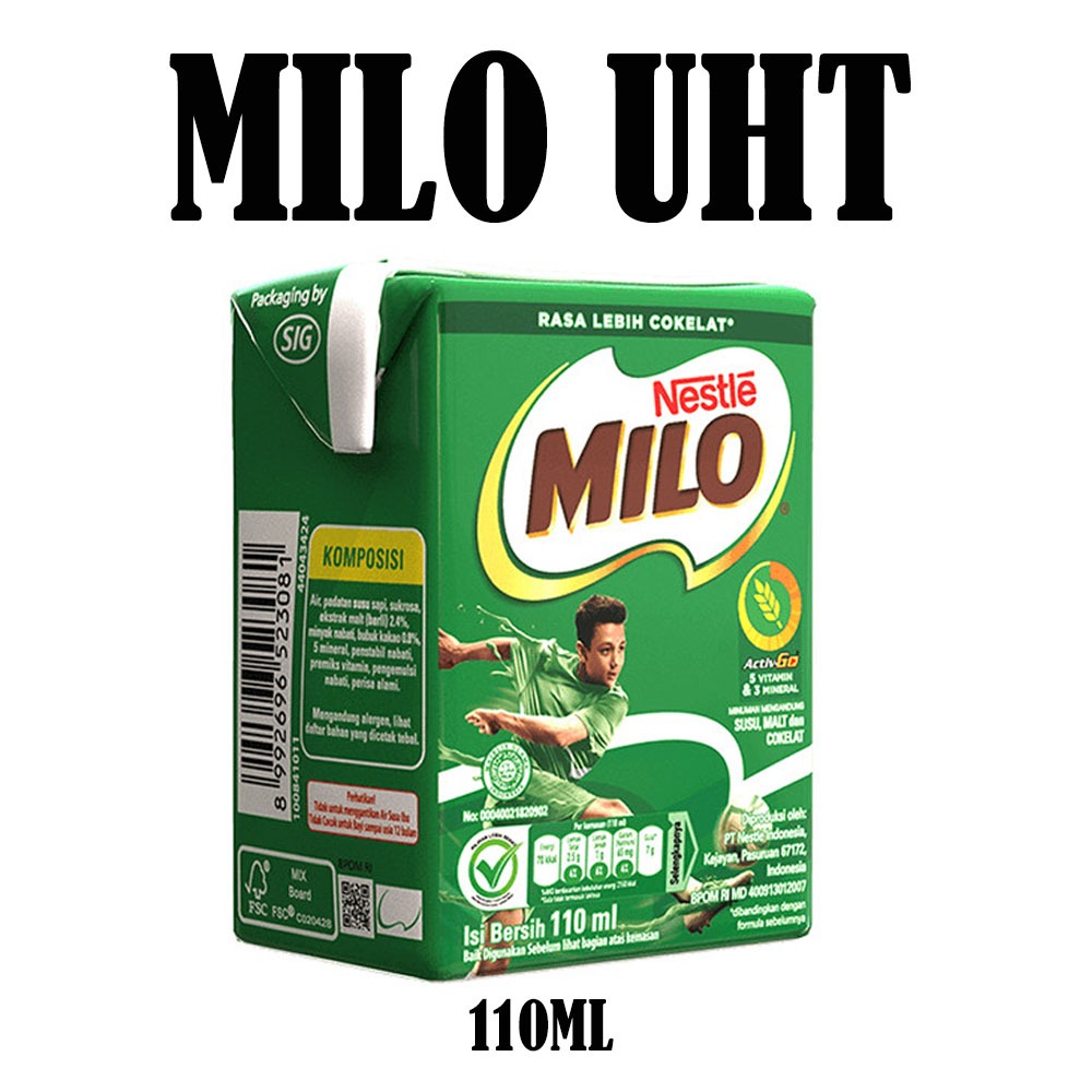 Jual MILO UHT ACTIV-GO 110ML | Shopee Indonesia