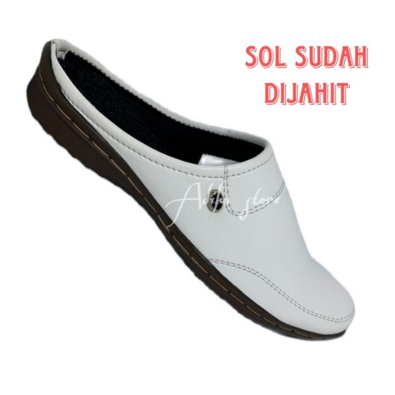 Jual Sepatu Selop Habib Bahar - Sepatu Selop Putih Terbaru | Shopee ...