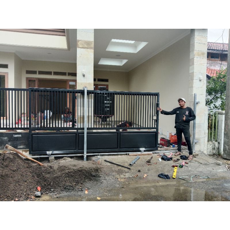 Jual pagar dorong/pagar seleding | Shopee Indonesia