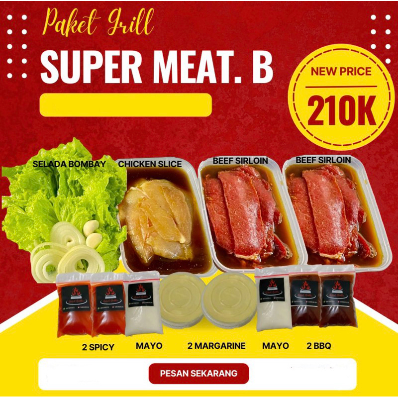 Jual PAKET GRILL SUPER MEAT.B || PAKET BBQ || PAKET GRILL PROMO ...