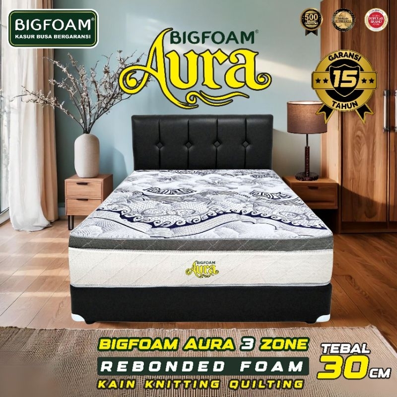 Jual Kasur Busa BigFoam Aura continues foam rebounded Tebal 30 cm ...