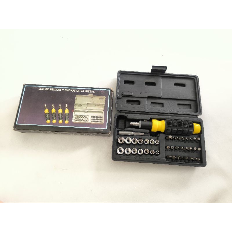 Jual perkakas Peralatan tukang BIT AND SOCKET SET 41 pcs tool kit set ...