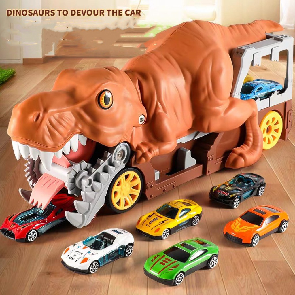 Jual Bebemi Mainan Set Mobil Dinosaurus Anak Mobil Mobilan Truk SHARK ...