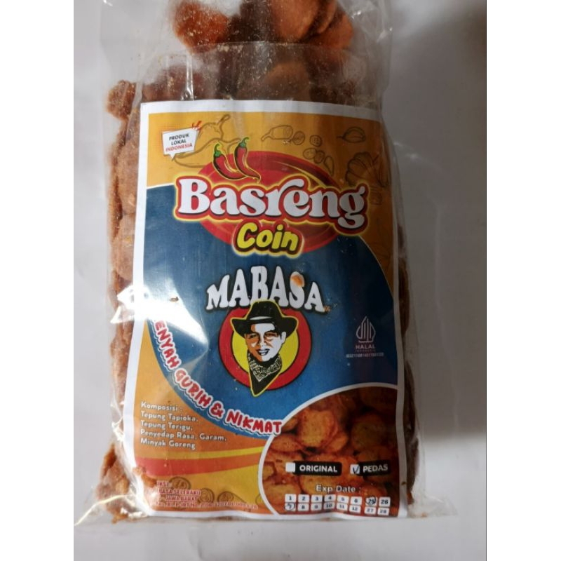 Jual Basreng coin mabasa 500 gr pedas, enak,gurih | Shopee Indonesia