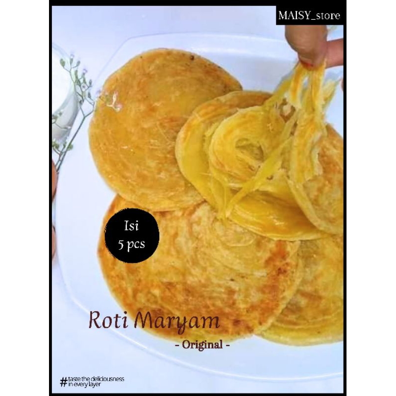 Jual Roti Maryam MAISY/Canai Frozen.Original [isi 5 pcs]. Ekonomis ...
