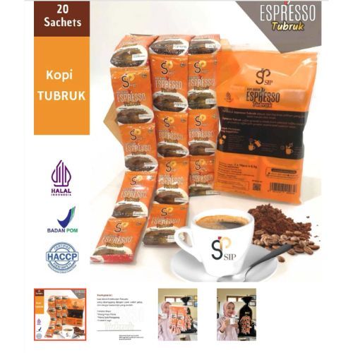 Jual Espresso Tubruk - Kopi SIP - Isi 20 Sachet | Shopee Indonesia