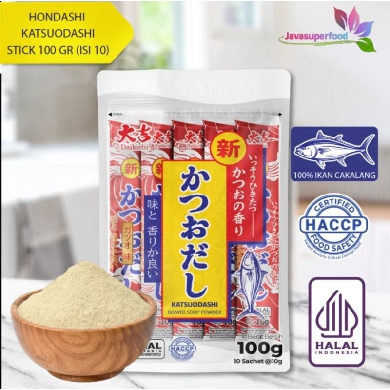 Jual DAIKICHI Katsuodashi HALAL - Hondashi 100gr (10grx10sct) - Kaldu ...