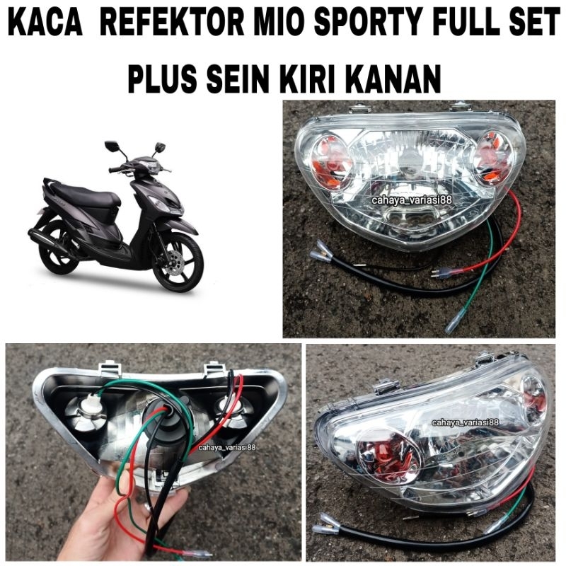 Jual Cover Refektor Mio Sporty Full Set/Kaca Refektor Mio Sporty ...