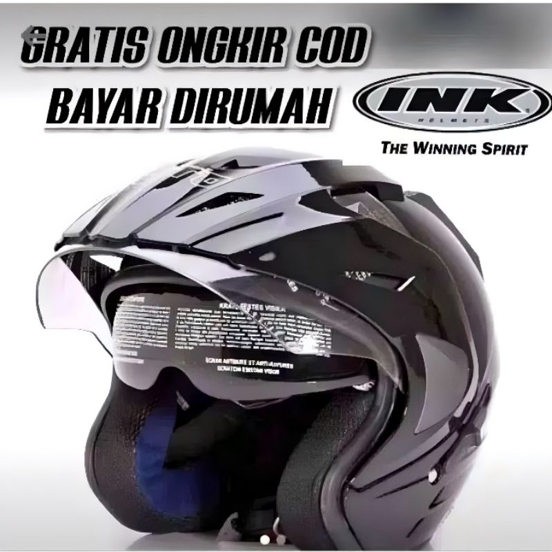 Jual Helm Ink T1 SNI Visor Ganda Premium Halfface - Helm Dewasa Wanita ...