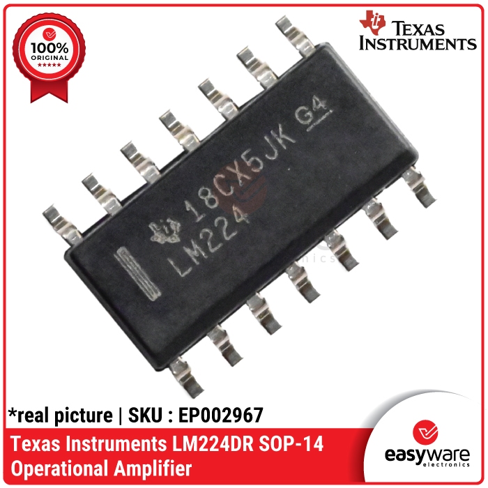 Jual IC LM224DR SOP-14 IC OP AMP ORIGINAL LM224 SMD SOIC-14 IC OPERATIONAL AMPLIFIER | Shopee ...