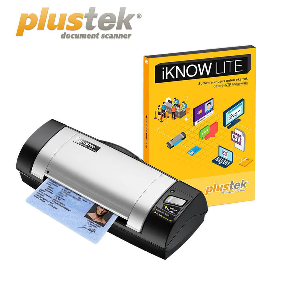 Jual Scanner Plustek eKTP D600 Plus with IknowLite - KTP, 2.2 Dtk / Lbr ...
