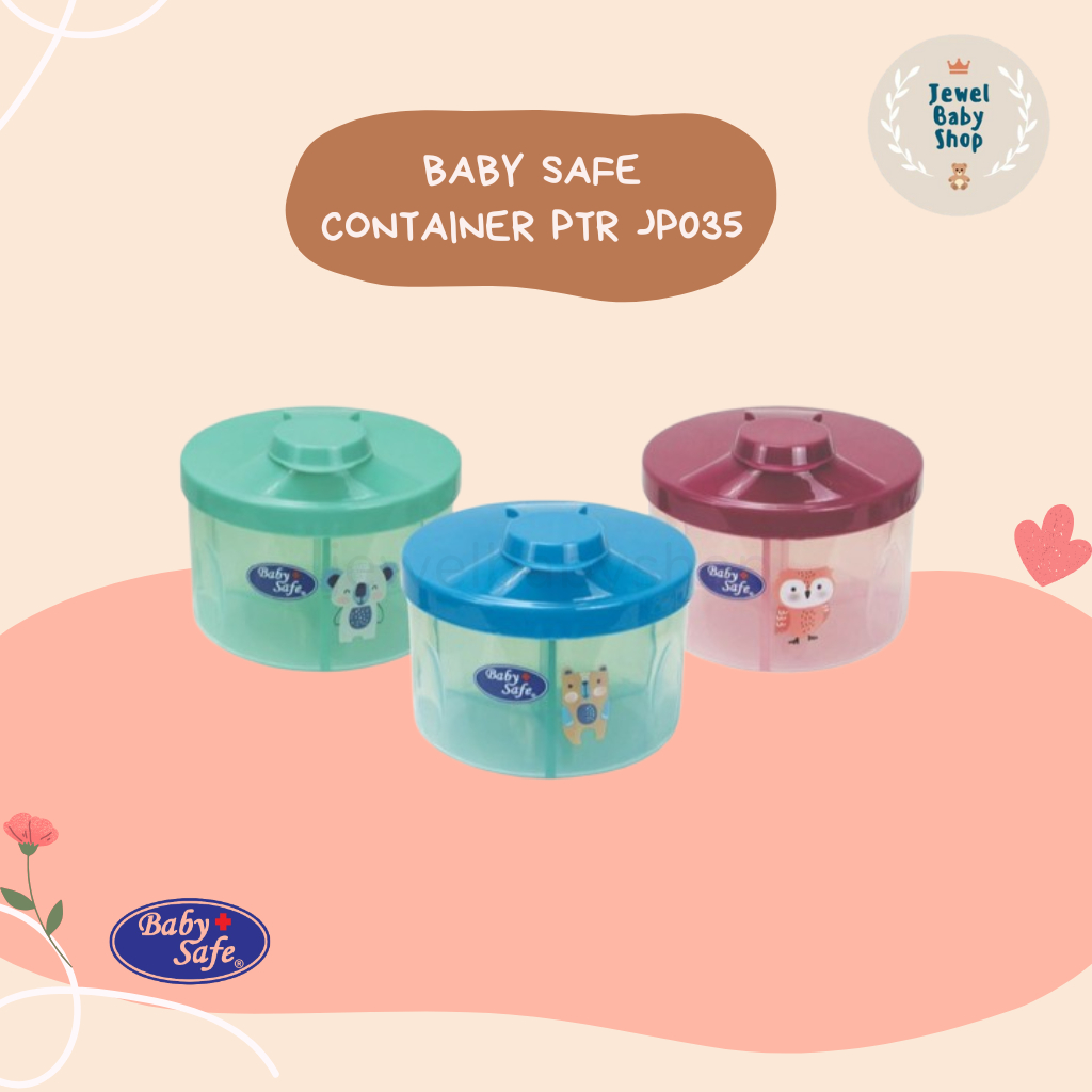 Jual Perlengkapan Makan Bayi Container Susu BABY SAFE CONTAINER PTR JP035 Baby Safe Milk Powder ...