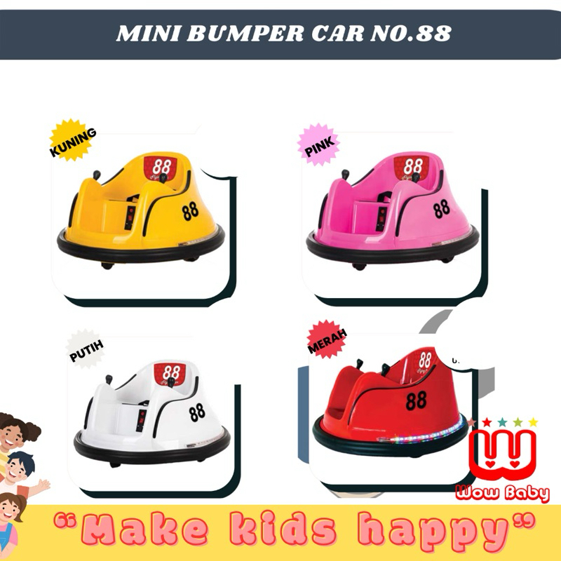Jual JM MINI BUMPER CAR NO.88 JM-2688 Mainan Anak Mainan Mobilan Aki ...