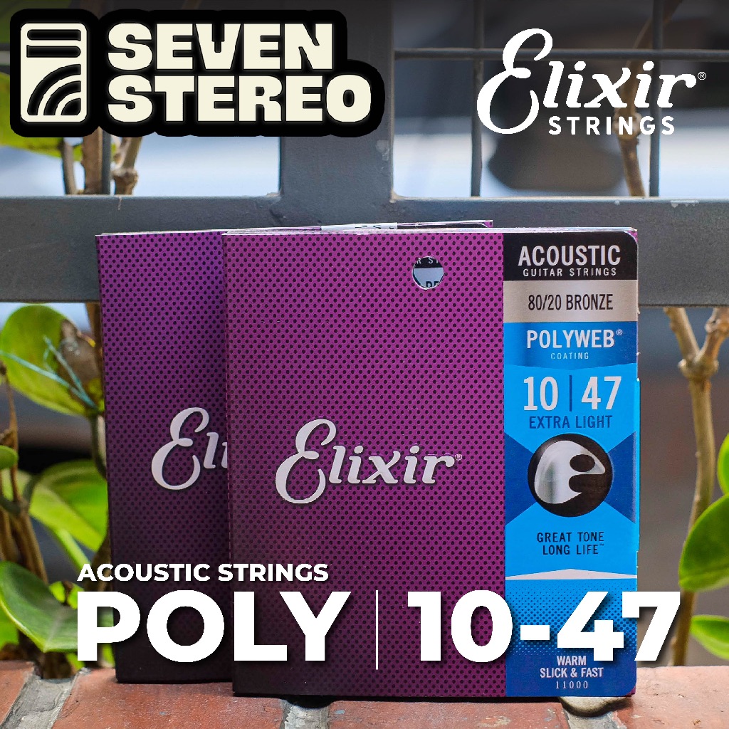 Jual Elixir 11000 Polyweb 10-47 Guitar Acoustic String - Senar Elixir ...