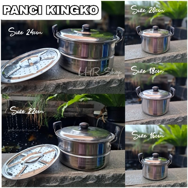 Jual PANCI STEAMER POT STEINLES KINGKO/KITCHENWARE 5 SUSUN | Shopee ...