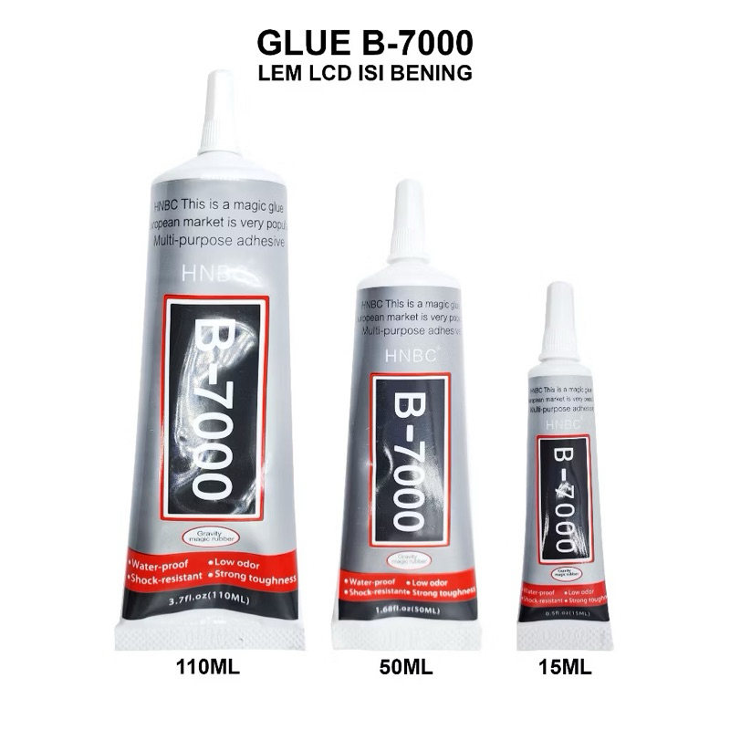 Jual LEM SERBAGUNA LEM LCD LEM TOUCSCREEN LEM LCD ISI BENING B7000 15ML 50ML 110ML | Shopee ...