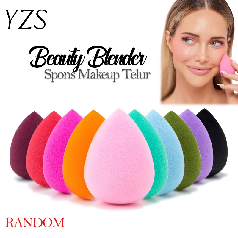 Jual YZS - Spons Make Up Beauty Sponge Blender Bedak Powder Puff Foundation Makeup Puff Wajah ...
