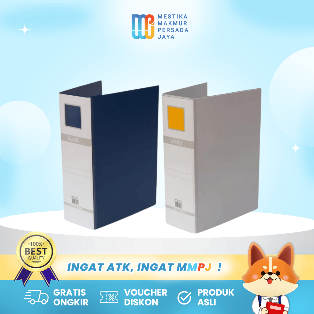 Jual Bantex Post Binder Folio 2 Ring 80mm Tempat Penyimpanan Berkas ...