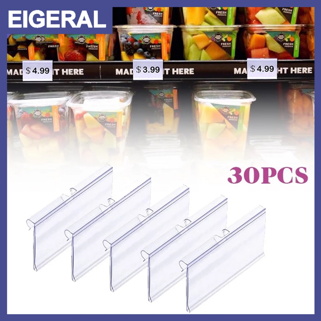 Jual 30pcs Label Harga Mika Price Tag Holder Label Harga Gantung PVC ...