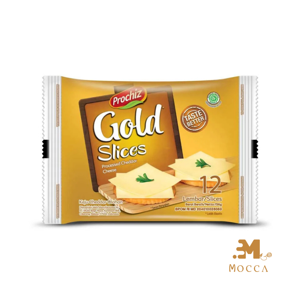 Jual PROCHIZ GOLD SLICE 12S (Processed Cheddar Cheese) | Shopee Indonesia