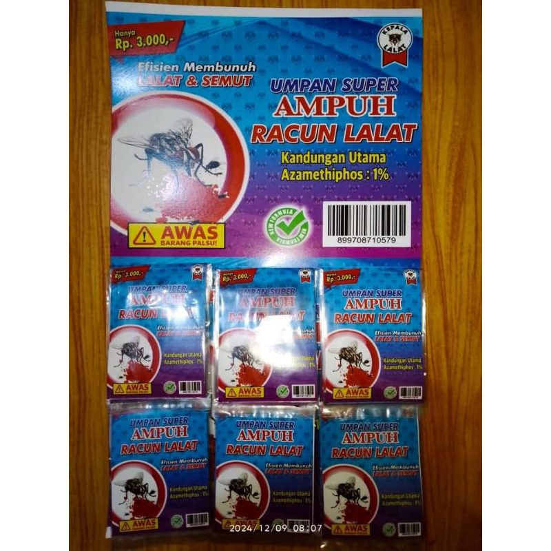 Jual Serbuk racun ampuh lalat dan semut 1 rtg( 24 pcs) | Shopee Indonesia