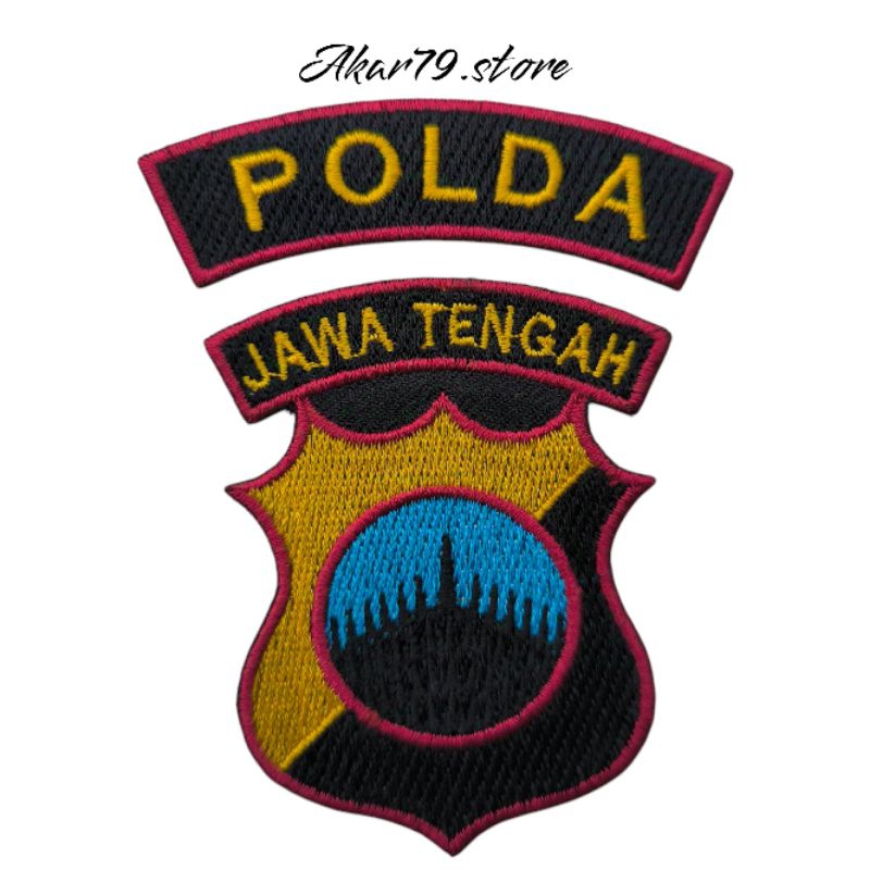 Jual BORDIR, LOGO POLDA JAWA TENGAH,BADGE,PATCH,EMBLEM,ATRIBUT SATPAM | Shopee Indonesia