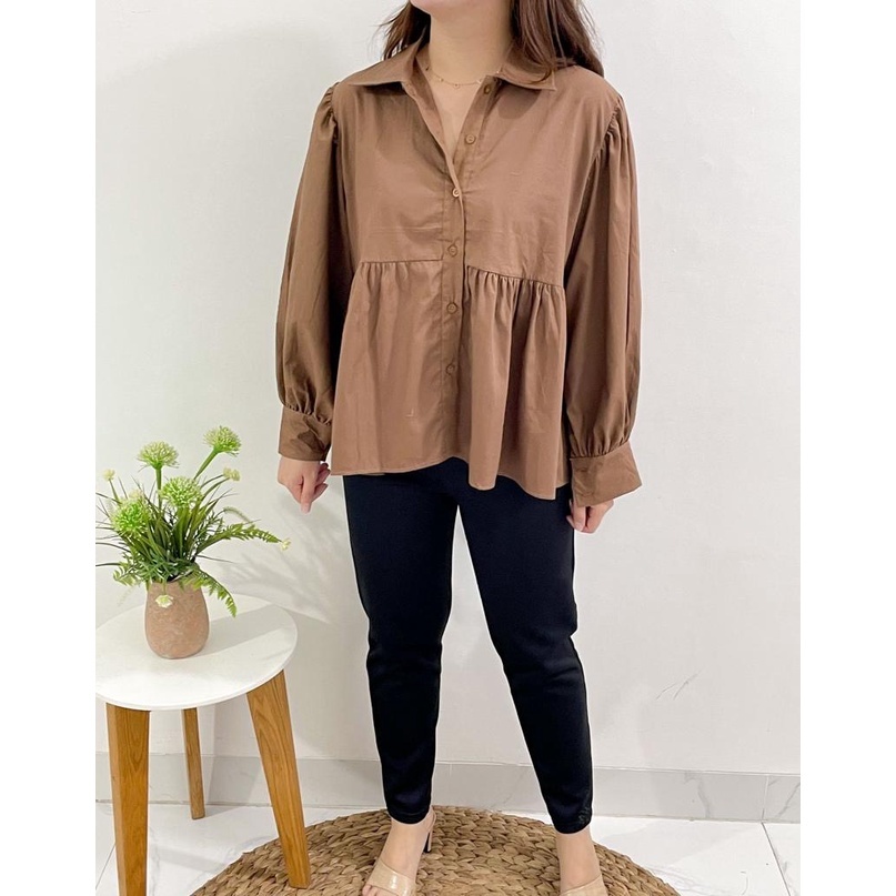 Jual SEMINGGU - Opus Poplin Blouse ( SAMPLE SALE ) | Shopee Indonesia