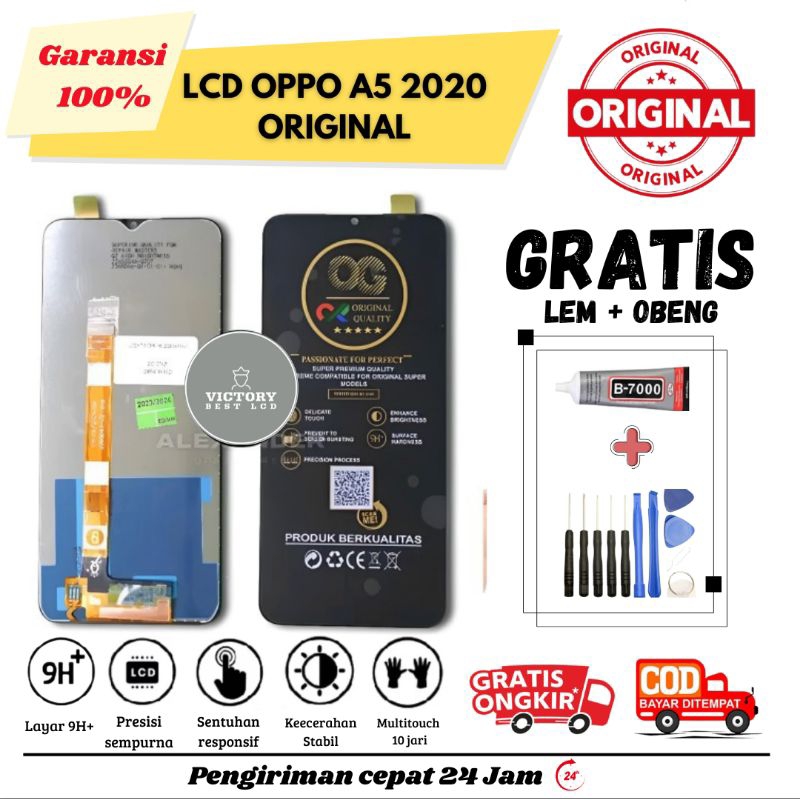 Jual Lcd OPPO A5 2020 OG SUPER Original Touchscreen GRATIS lem + Obeng ...