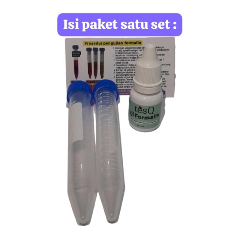 Jual TesQ uji formalin (untuk menguji formalin pada makanan dan minuman ...