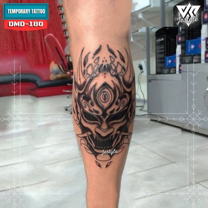 Jual [DMD-180] Tato Temporer Temporary Tattoo Topeng iblis Demon ...