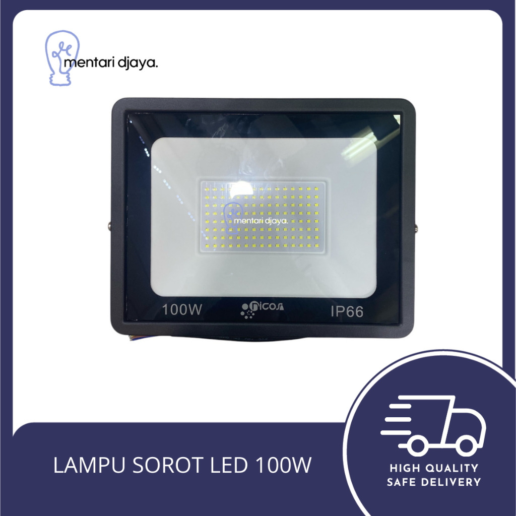 Jual Lampu Sorot LED 100W/ Lampu Tembak 100W/ Floodlight LED 100W ...