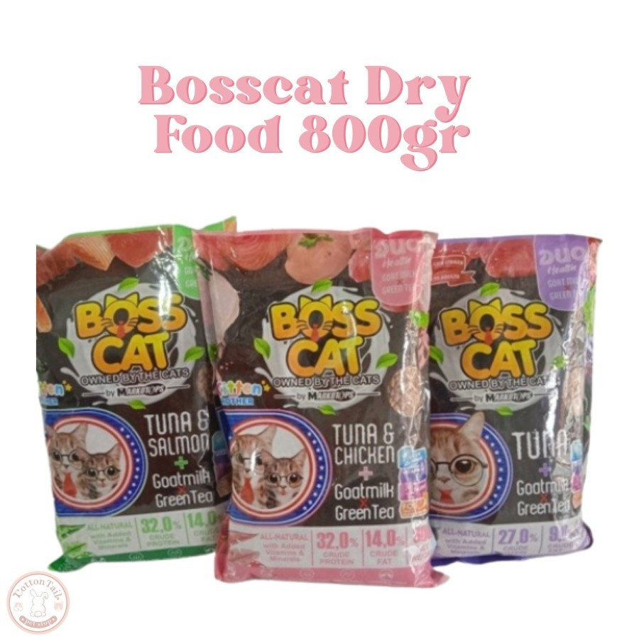 Jual Makanan Kucing Boss Cat Food Adult Kitten 800 Gram Fresh Pack ...