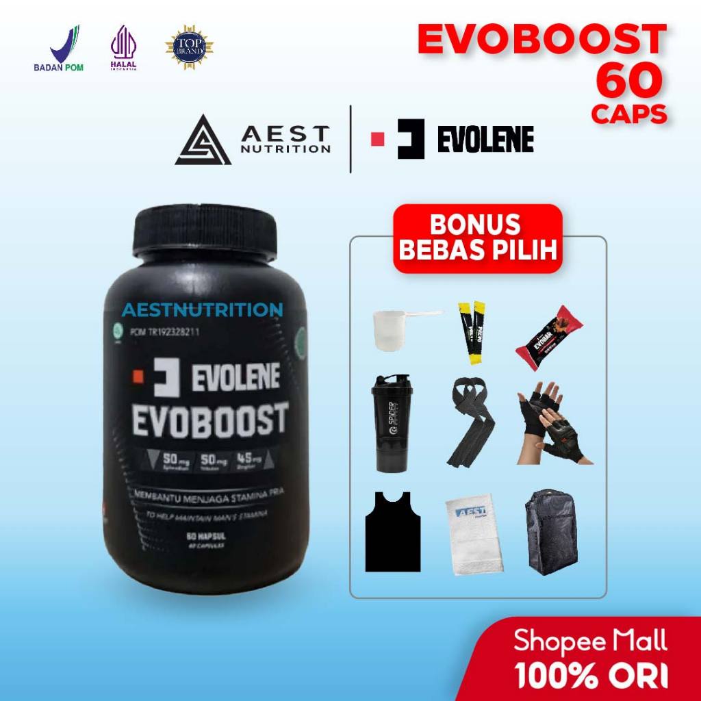 Jual Evolene Evoboost 60 Capsule Evo Boost Testo Booster Testoterone ...