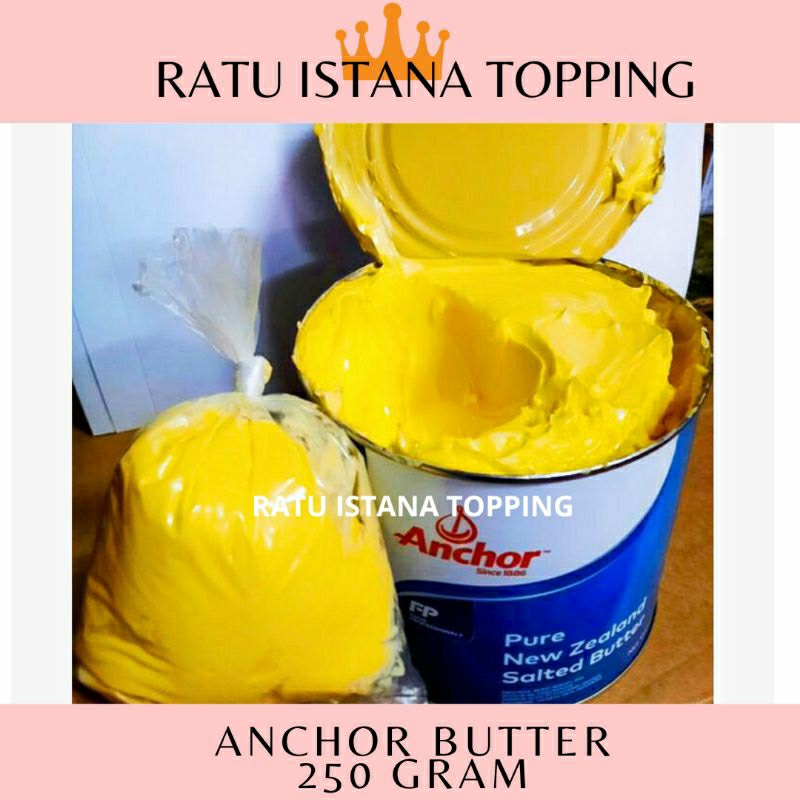 Jual ANCHOR BUTTER 250 GRAM REPACK SALTED BUTER 250 GR HALAL PURE NEW ...