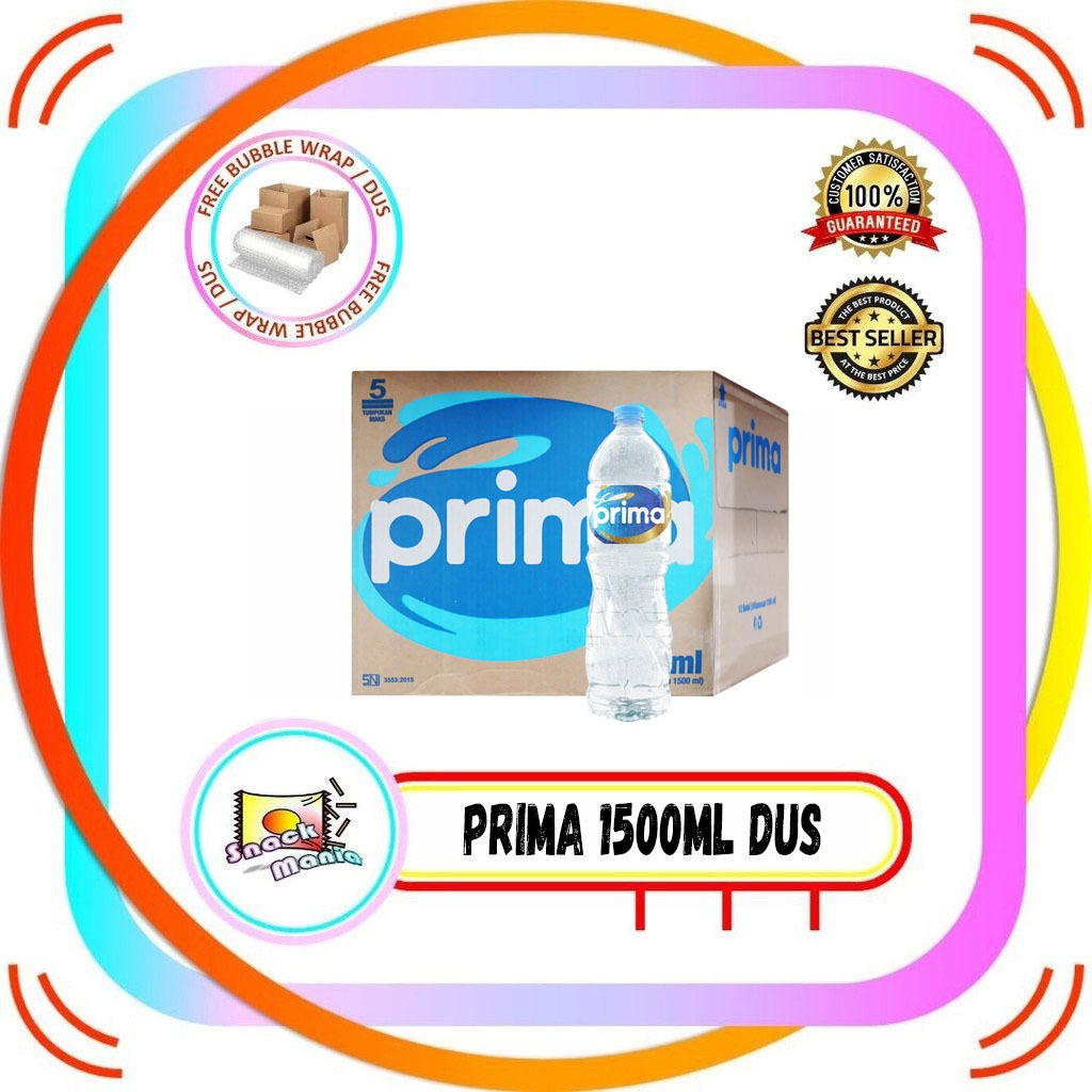Jual PRIMA Air Mineral 1500 ml x 12 pcs DUS Botol | Shopee Indonesia