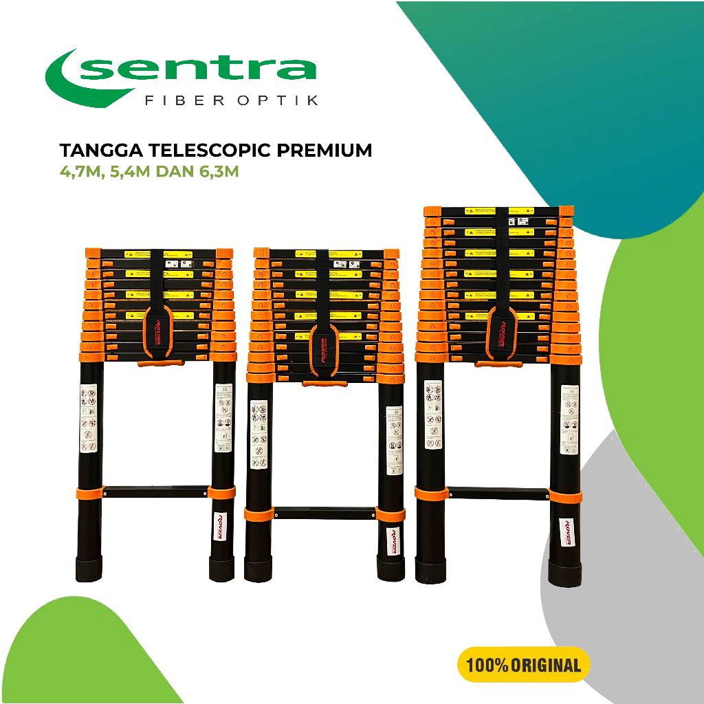 Jual TANGGA TELESCOPIC ROVER SINGLE/NON-LIPAT PREMIUM | Shopee Indonesia