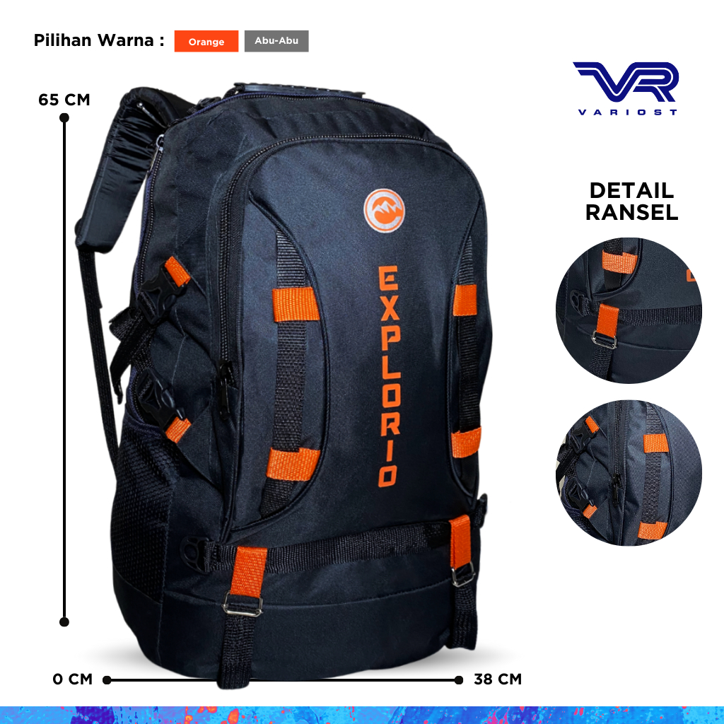 Jual EXPLORIO - Tas Ransel Pria Jumbo Backpack 60L / Tas Ransel Carrier ...