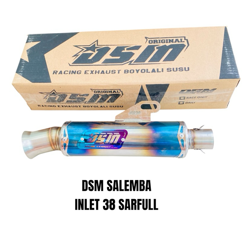 Jual DSM Racing Exhaust SALEMBA INLET 38 Sarfull | Shopee Indonesia